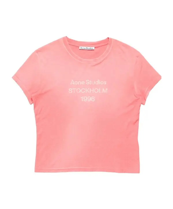 Acne Studios Fitted Logo T-shirt