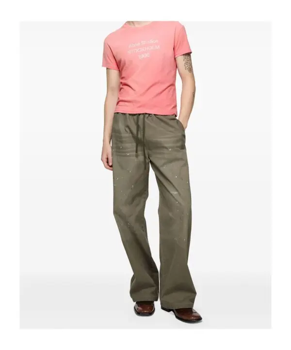 Acne Studios Fitted Logo T-shirt