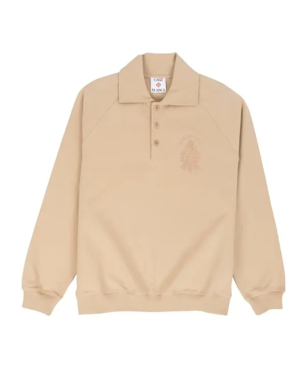 Casablanca Embroidered Raglan-sleeve Polo Shirt - No
