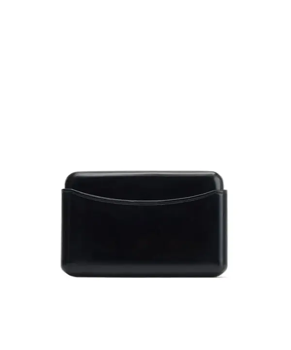 LEMAIRE Card Leather Holder - Black
