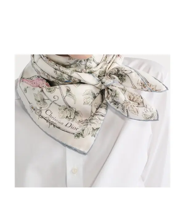 Dior Jardin D-étoile 90 Square Scarf - Multicolor
