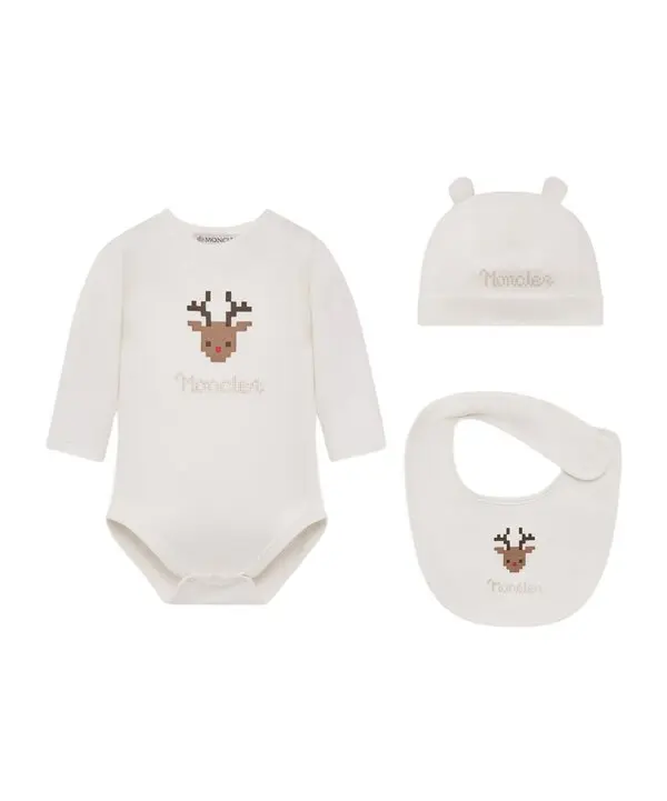 Moncler Printed Logo Cotton Set