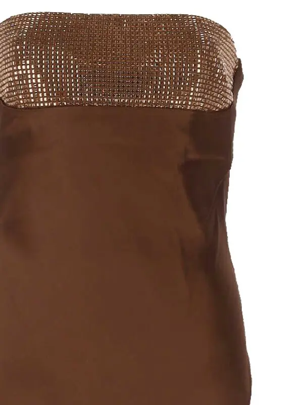Retrofete Embellished Strapless Gown