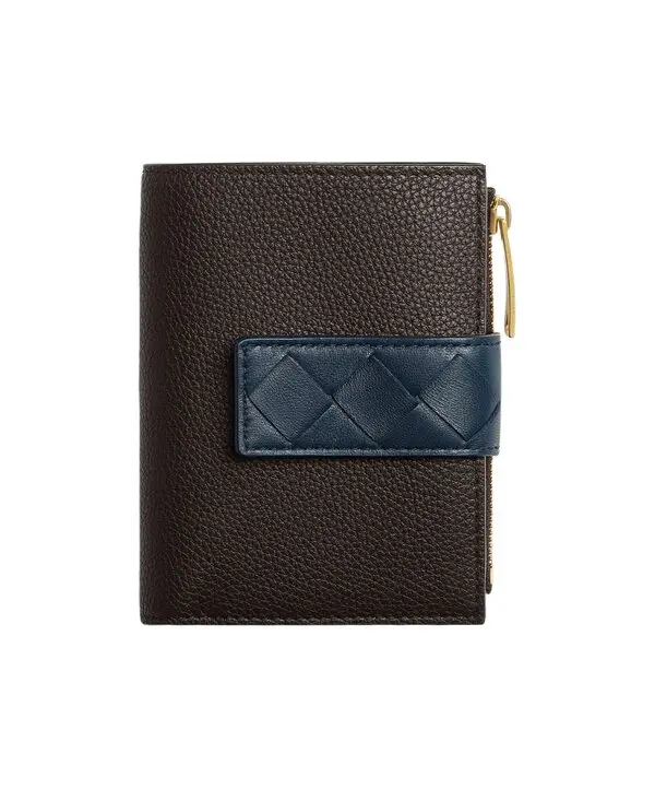 Bottega Veneta Intrecciato Strap Wallet - Black
