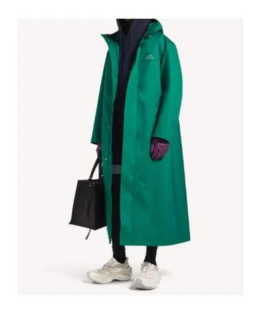 Balenciaga Long Hooded Windbreaker