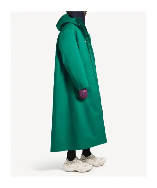 Balenciaga Long Hooded Windbreaker