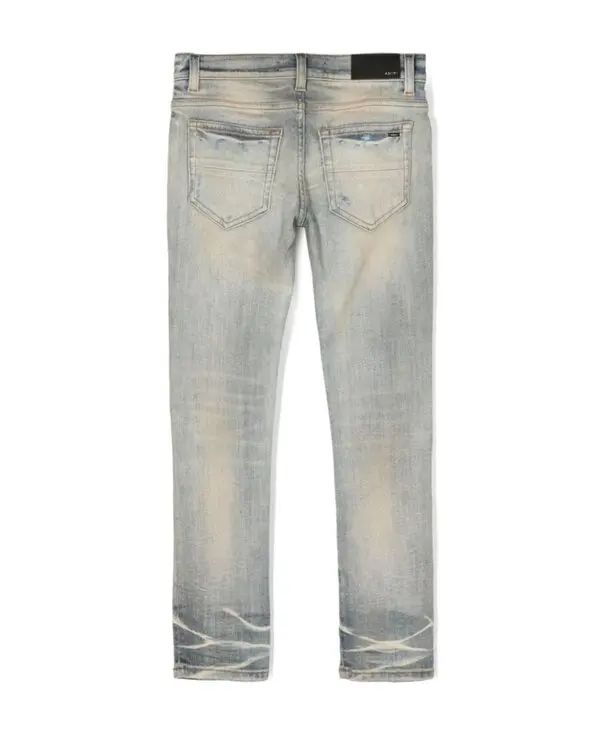 Amiri Distressed-effect Straight-leg Jeans