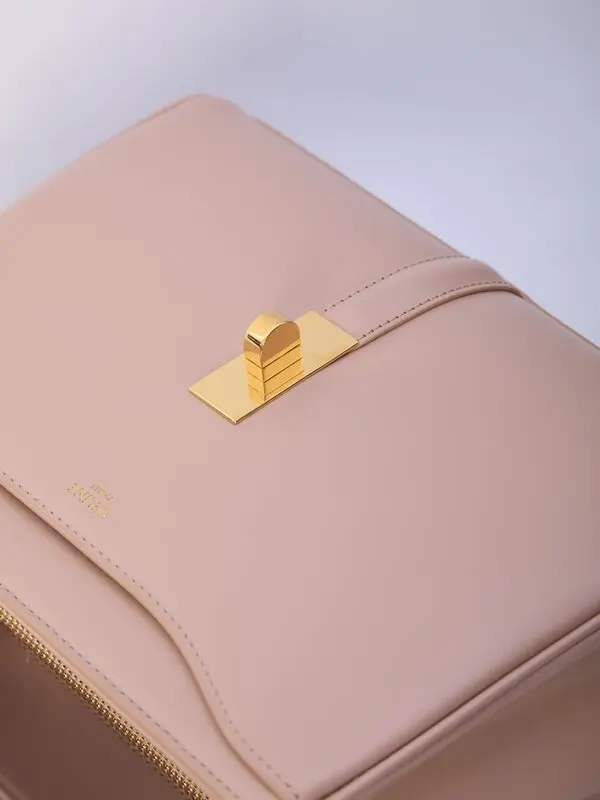 Celine Small 16 Bag In Satinated Calfskin - Pink