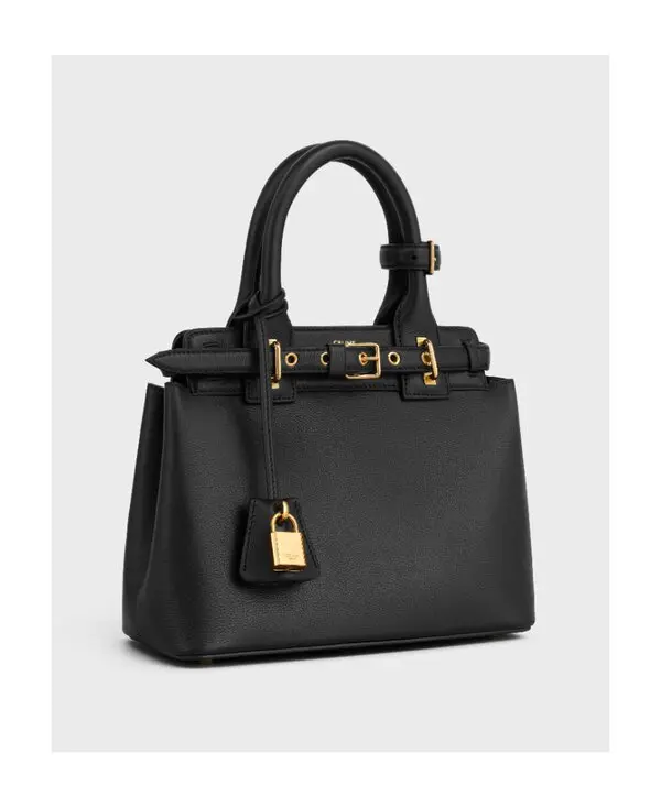 Celine Teen Conti Bag In Supple Calfskin - Black