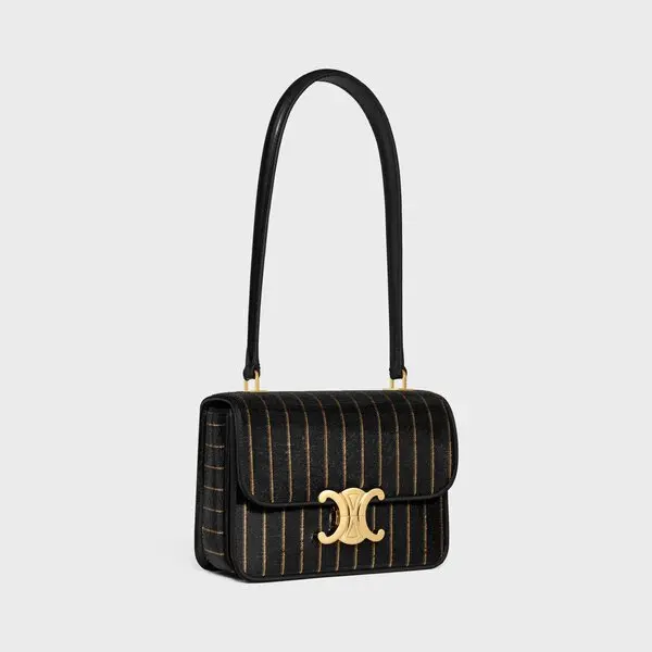 Celine Teen Garance Bag In Striped Sequins