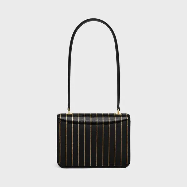 Celine Teen Garance Bag In Striped Sequins