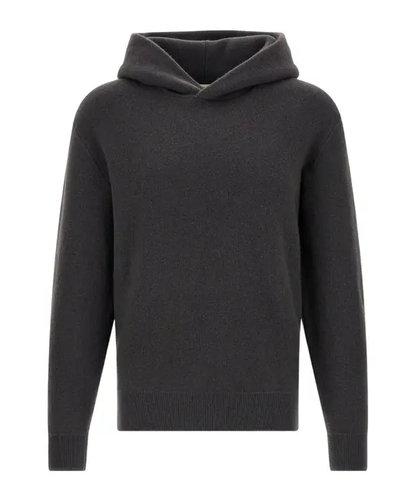 LEMAIRE Hooded Knitted Jumper - Stone