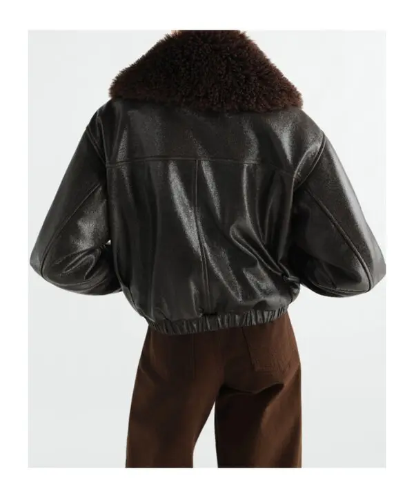 LEMAIRE Blouson In Shiny Leather