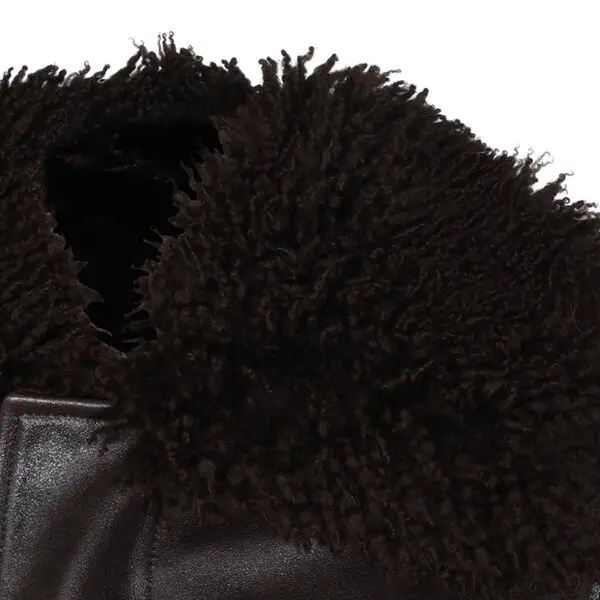 LEMAIRE Leather Blouson - Ebony