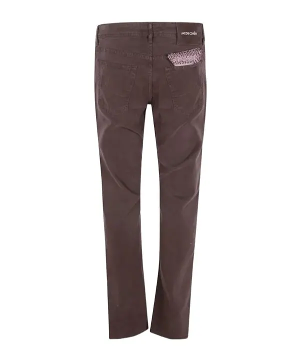 Jacob Cohen Logo Patch Pocket-detail Trousers