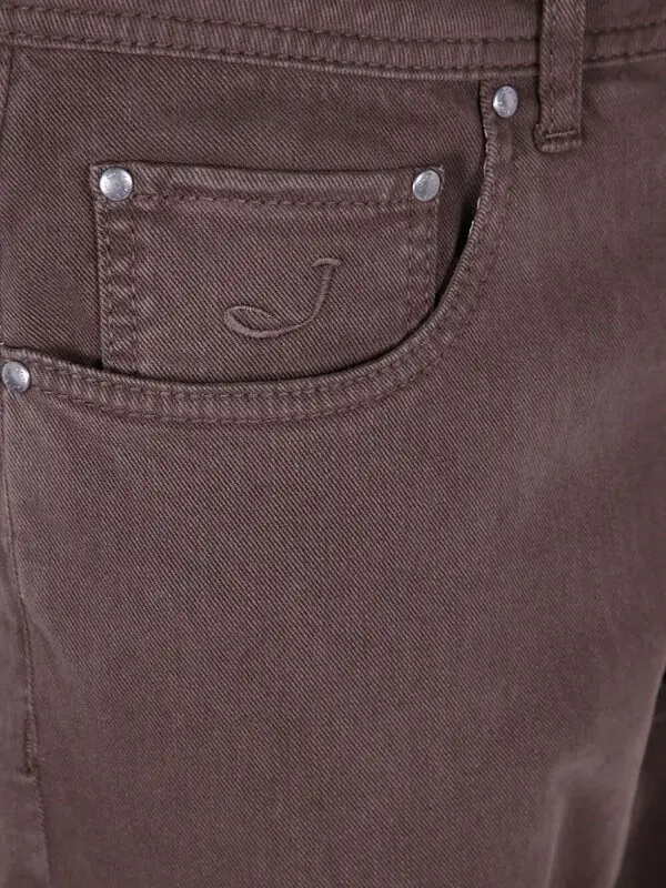 Jacob Cohen Logo Patch Pocket-detail Trousers