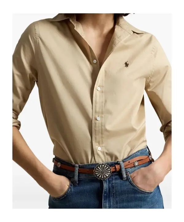 Polo Ralph Lauren Cotton Twill Shirt With Embroidered Pony