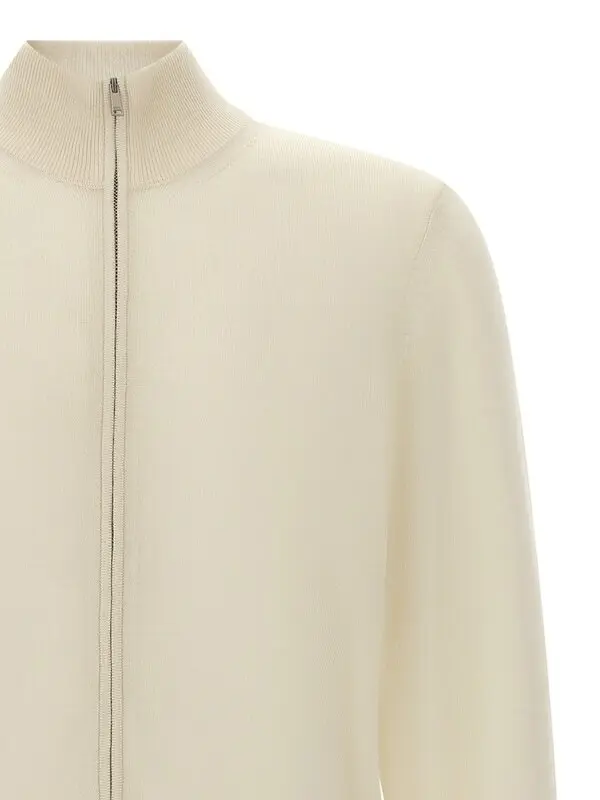 Hugo Boss Zip-up High Neck Cardigan
