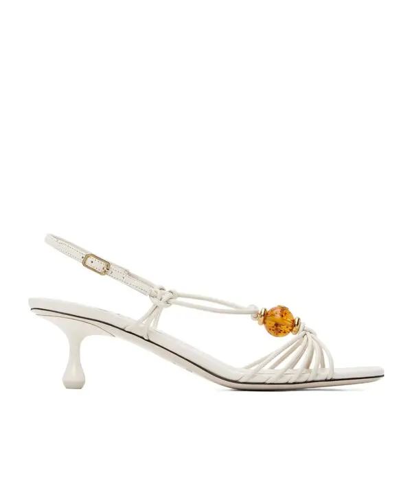 JIMMY CHOO Lova 50 High-heeled Sandals - Latte