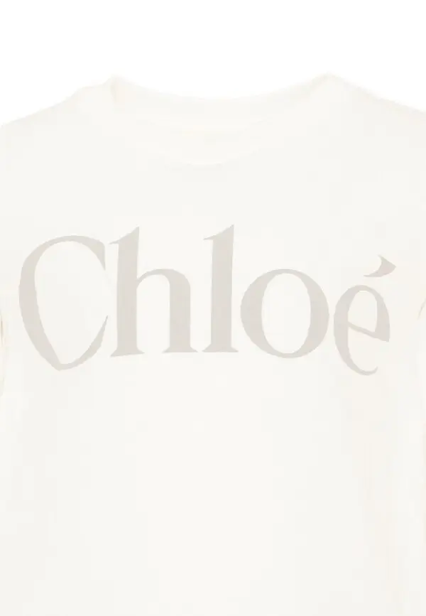 Chloé Logo Print Long Sleeve T-shirt