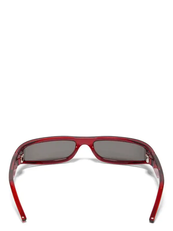 Rick Owens Fog Rectangular Frame Sunglasses