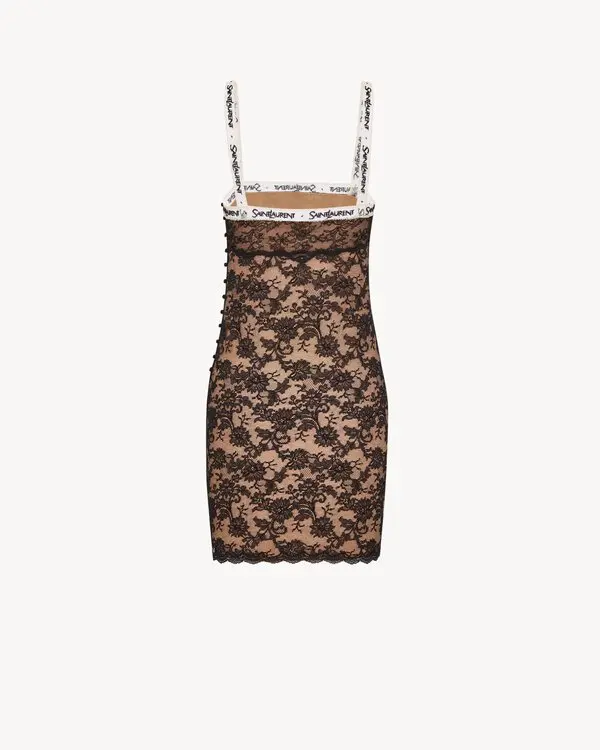 Saint Laurent Lace Slip Dress