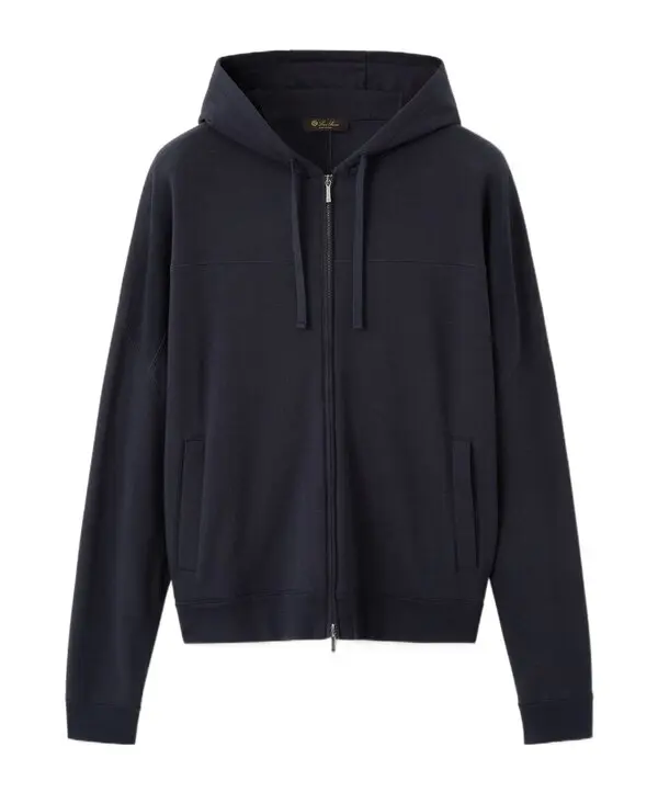 Loro Piana Neem Bomber Jacket - Navy Blue
