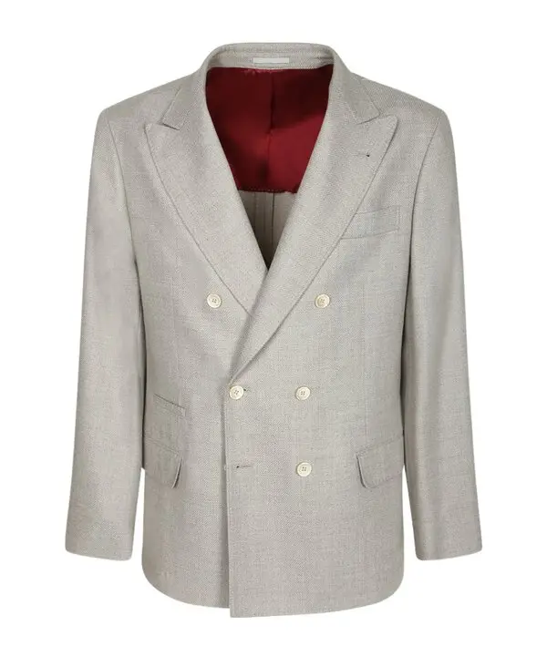 Brunello Cucinelli Long-sleeve Blazer With Lapel Collar