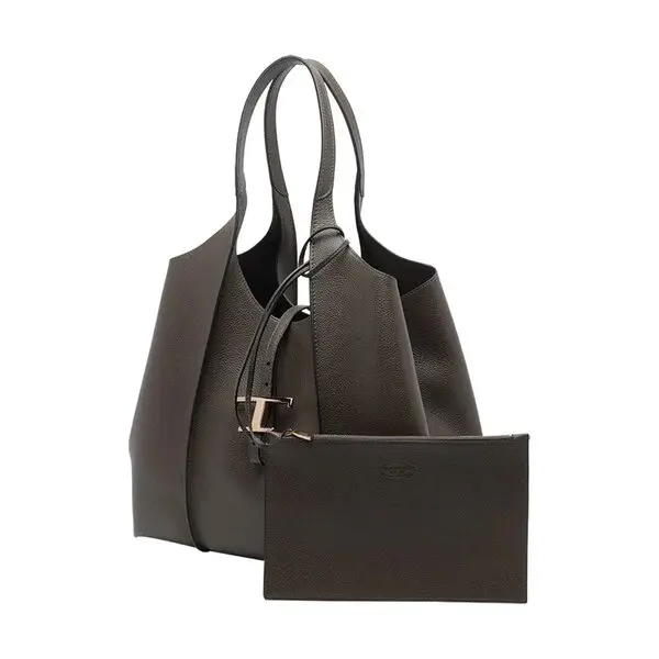TOD'S T Timeless Medium Shopping Tote Bag