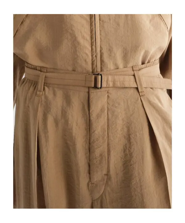 LEMAIRE Belted Relaxed Pants In Dry-silk