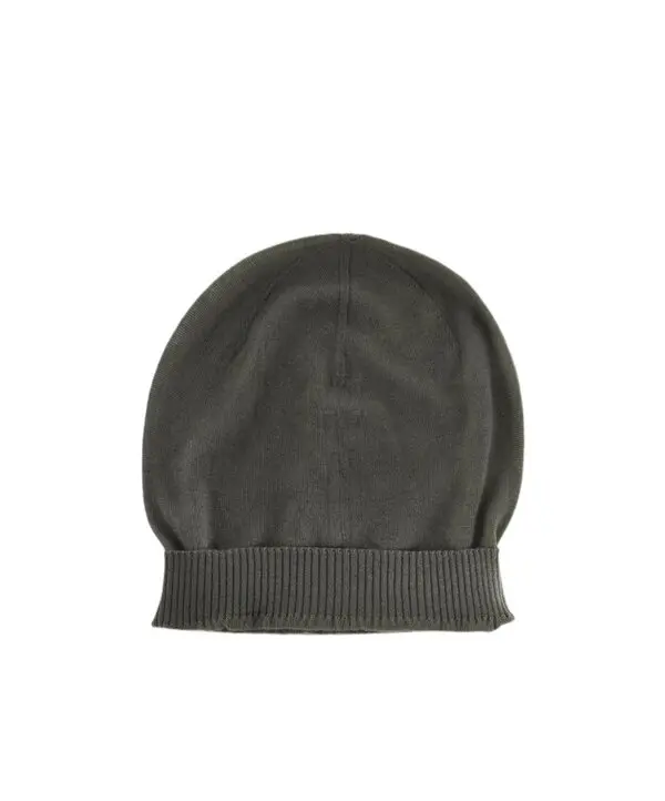 Rick Owens Ribbed-trim Beanie Hat