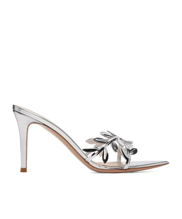 GIANVITO ROSSI Flavia High-heeled Sandals - Silver