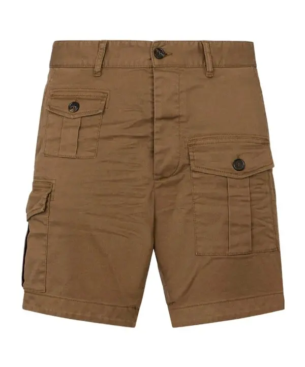 Dsquared2 Button-fastening Cargo Shorts - Brown