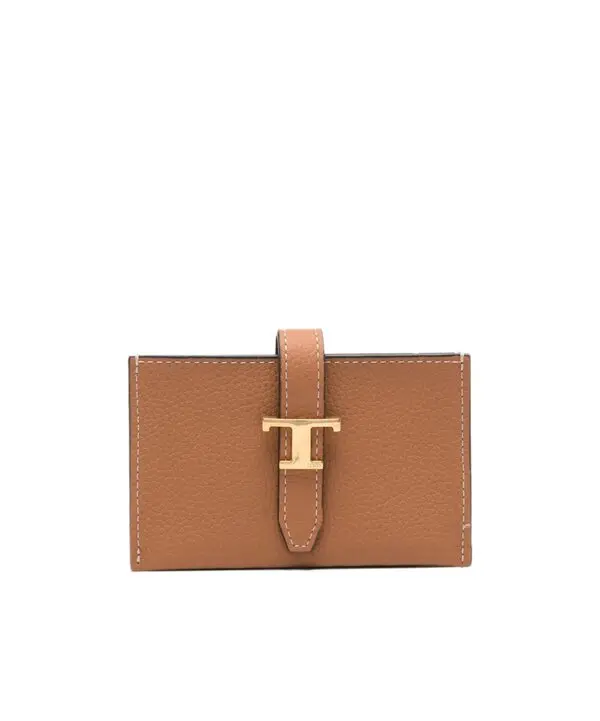 TOD'S T Timeless Leather Wallet