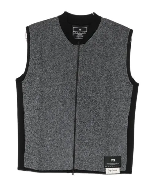 Y3 Skull-print Zip-up Gilet - Black