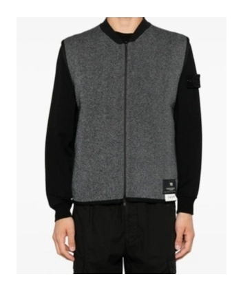 Y3 Skull Print Zip-up Gilet