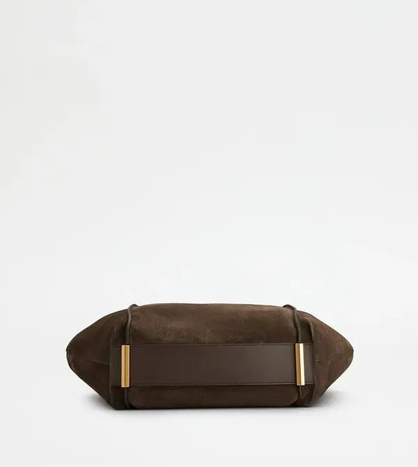 TOD'S Small T-timeless Suede Tote Bag