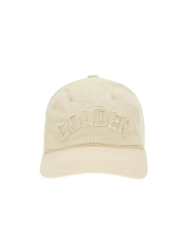 GOLDEN GOOSE Logo-patch Star-stud Baseball Cap - Beige