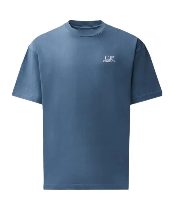 C.P. COMPANY Logo-print T-shirt - Blue