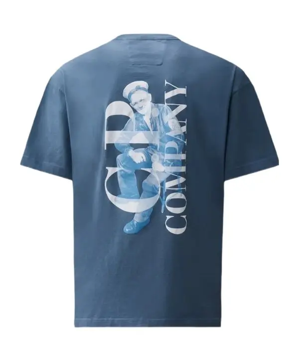 C.P. COMPANY Logo-print T-shirt - Blue