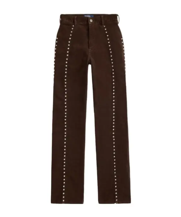 Polo Ralph Lauren Stud-embellished Corduroy Trousers - Black