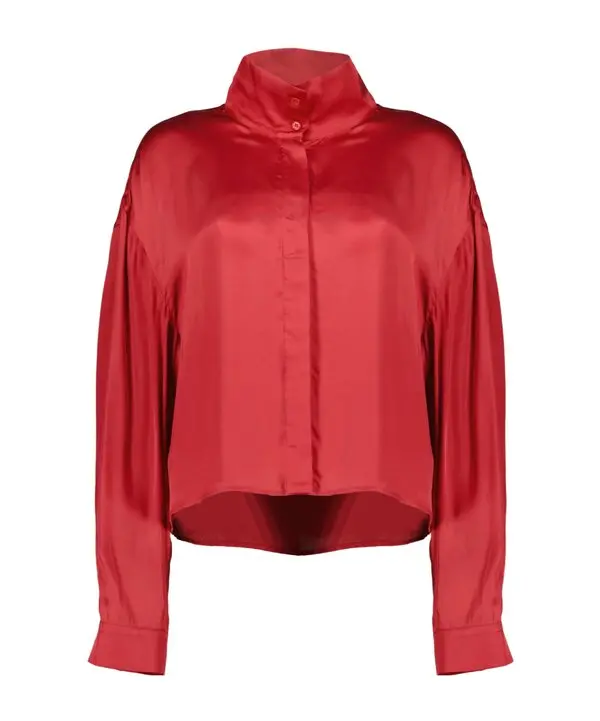 IRO PARIS Nocciola High Neck Top - Red