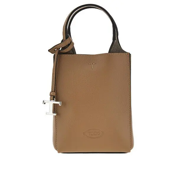 TOD'S T Timeless Pebbled-leather Tote Bag