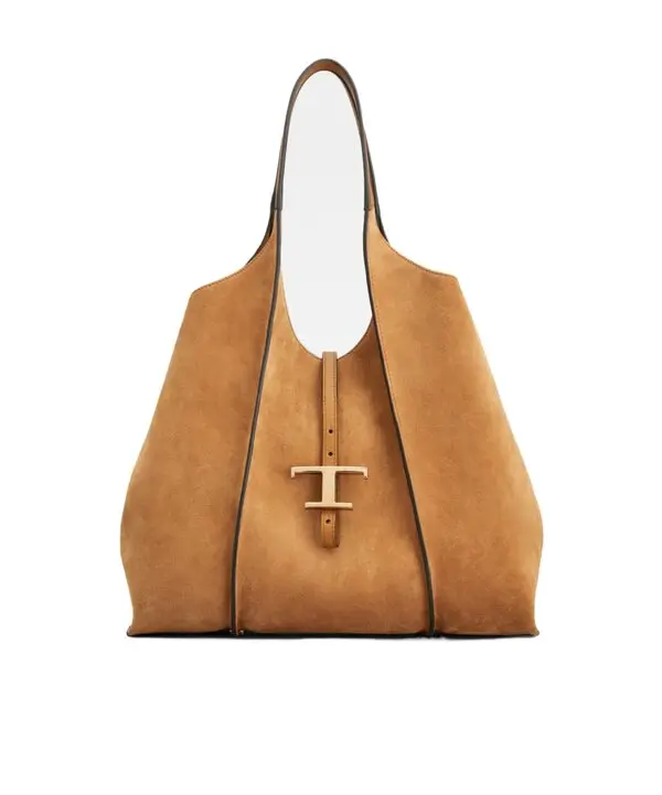 TOD'S T Timeless Medium Tote Bag - Brown
