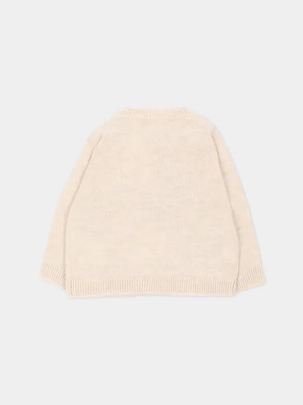 Bonpoint Intarsia-knit Button-fastening Sweater