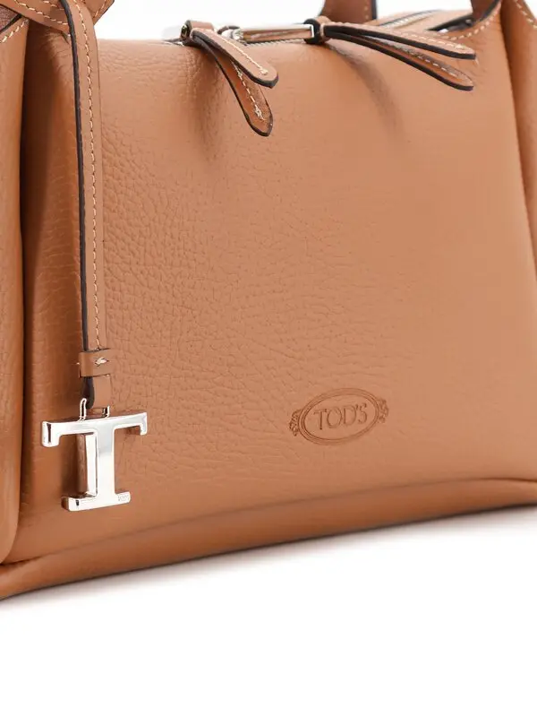 TOD'S T Timeless Pebbled Handbag