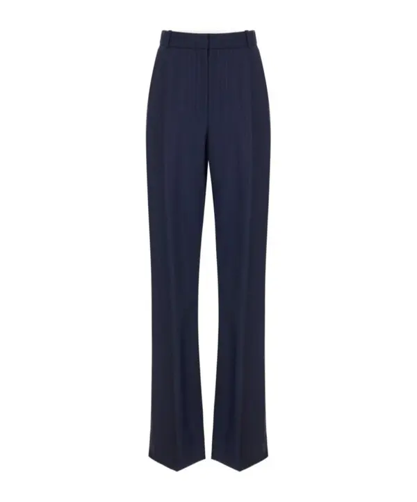 Elisabetta Franchi Pinstriped Palazzo Pants - Black