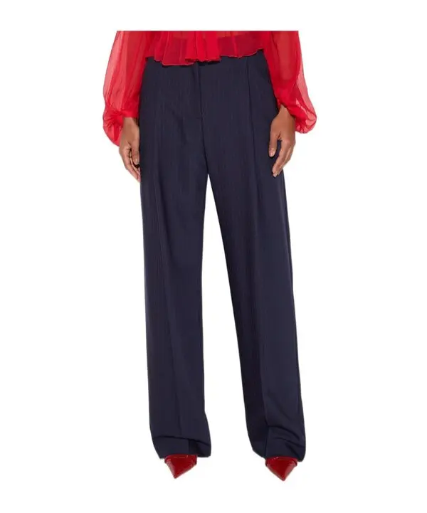 Elisabetta Franchi Pinstriped Palazzo Pants