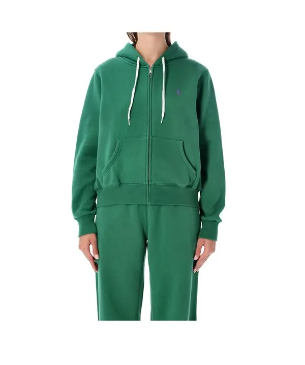 Polo Ralph Lauren Zip-up Embroidered Hoodie - Green