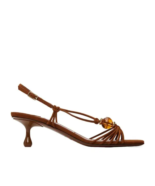 JIMMY CHOO Lova 50 High-heeled Sandals - Tan